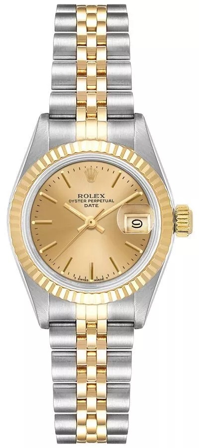 Rolex Lady-Datejust Gold Fluted Bezel Jubilee Bracelet Ladies Luxury ...